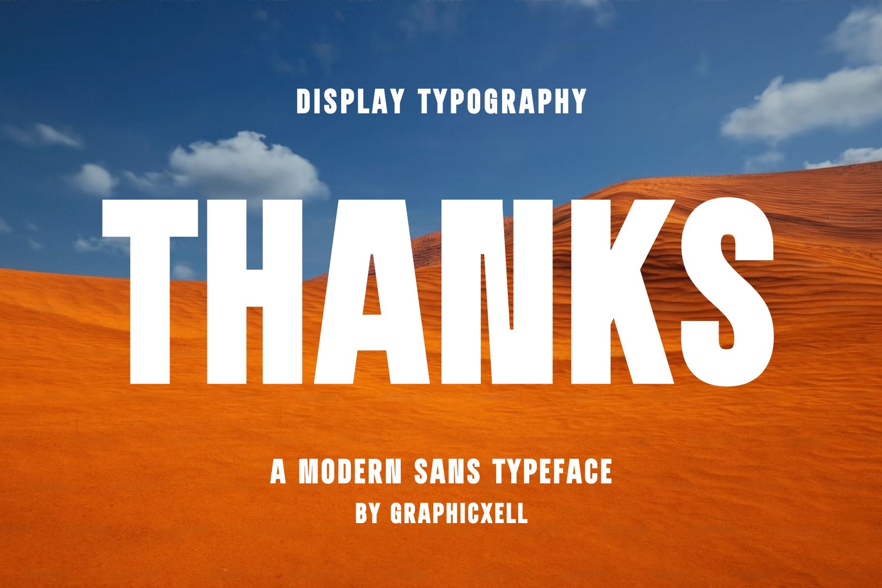 Thanks Sans Serif Font by Graphicxell