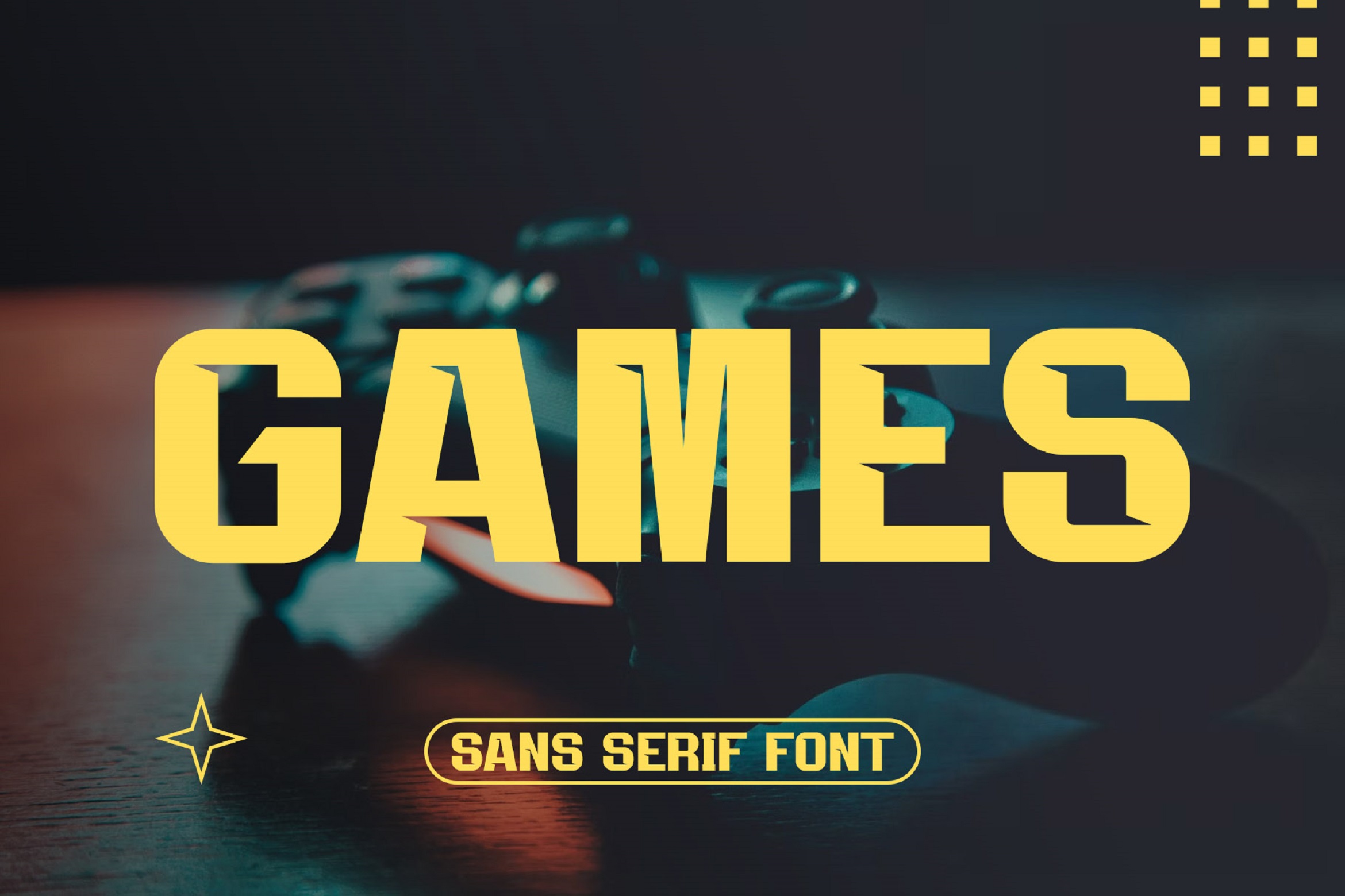 Games Sans Serif Font by Graphicxell