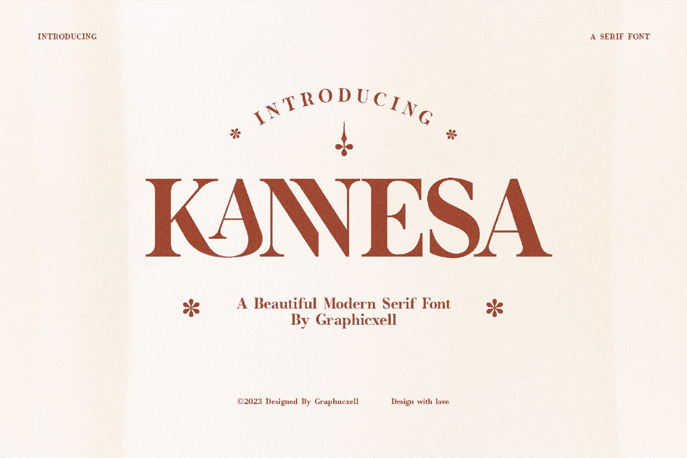 Kannesa Serif Font by Graphicxell
