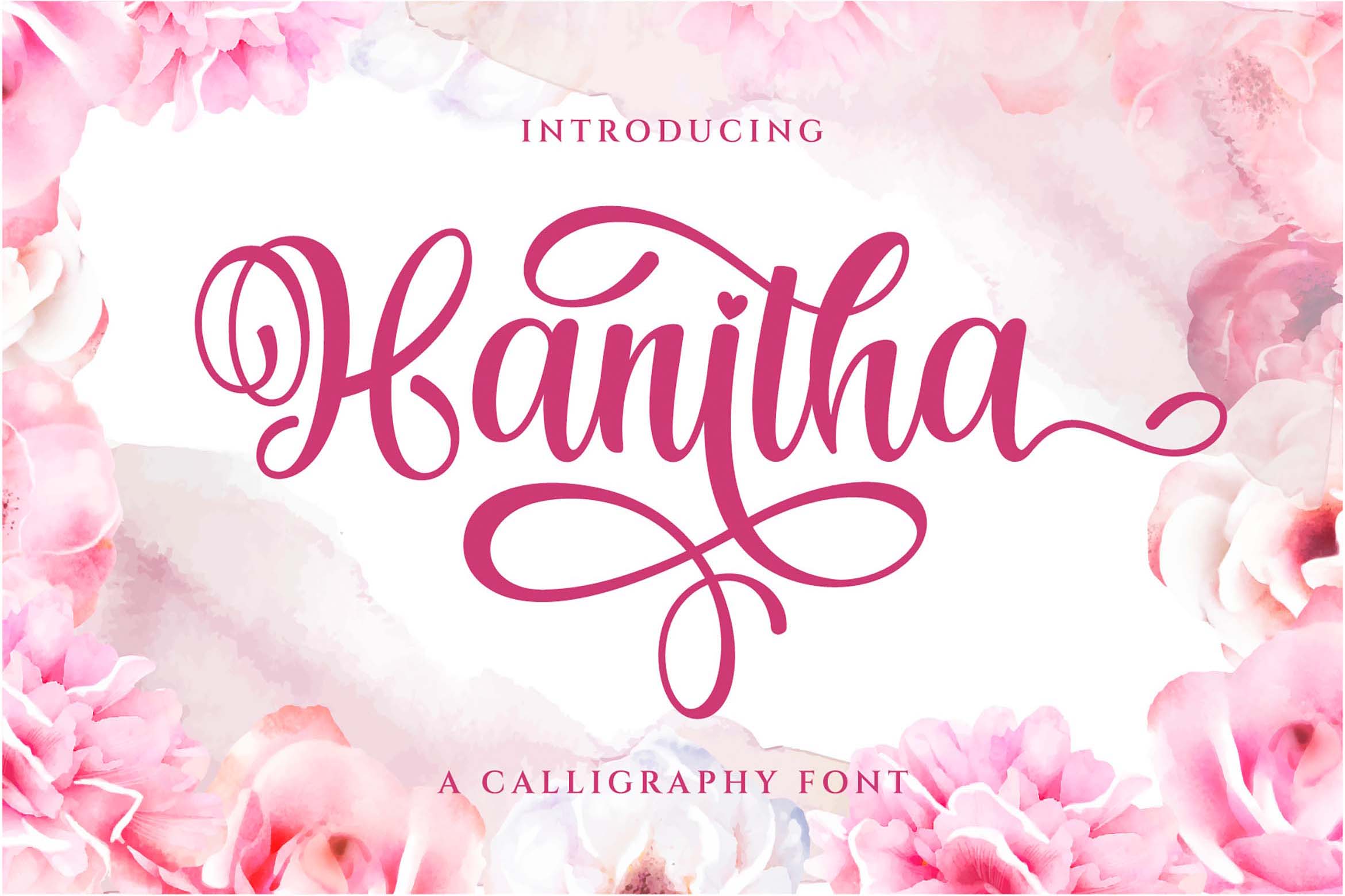 Hanitha Script Font by Graphicxell