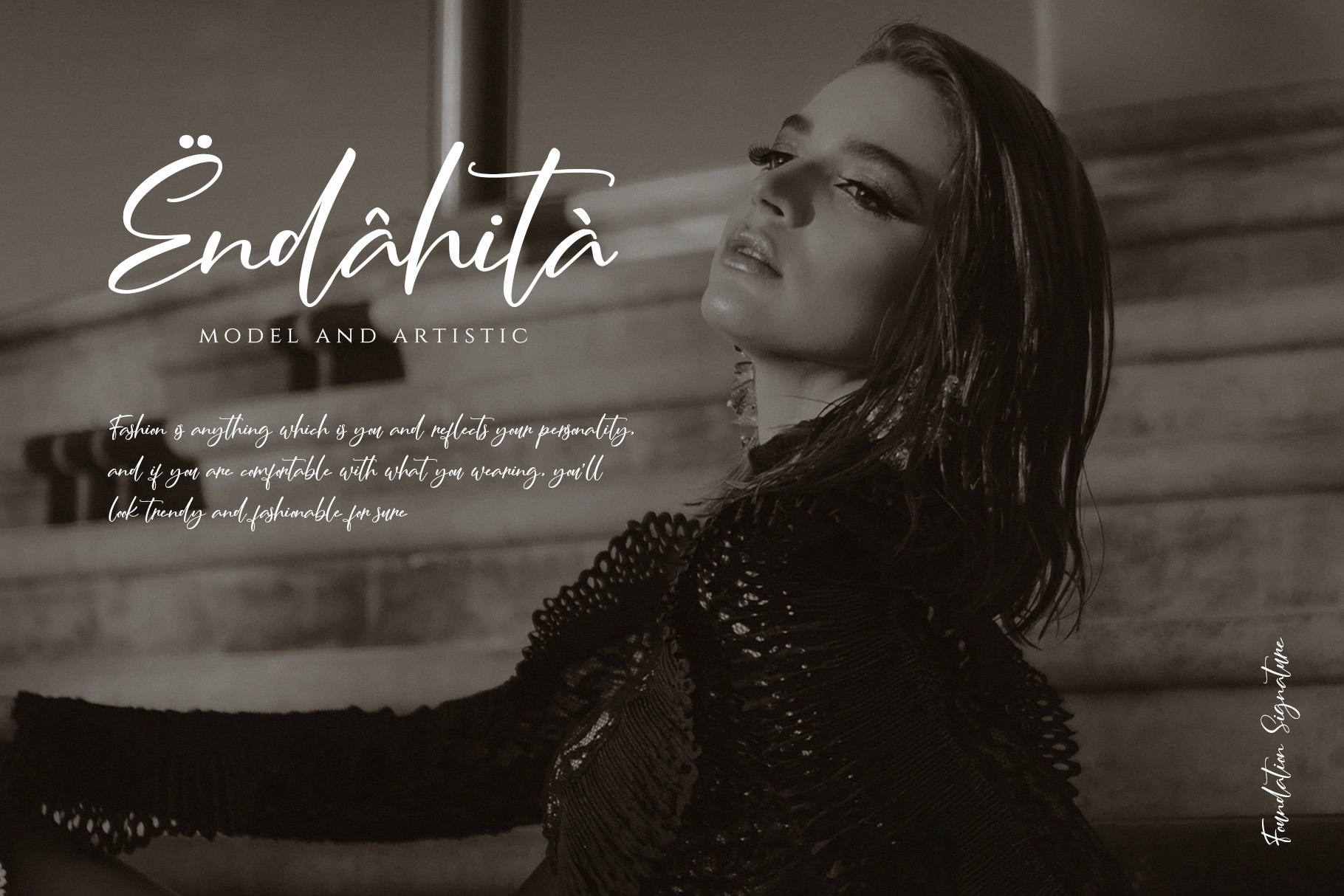Foundation Signature Font by Graphicxell