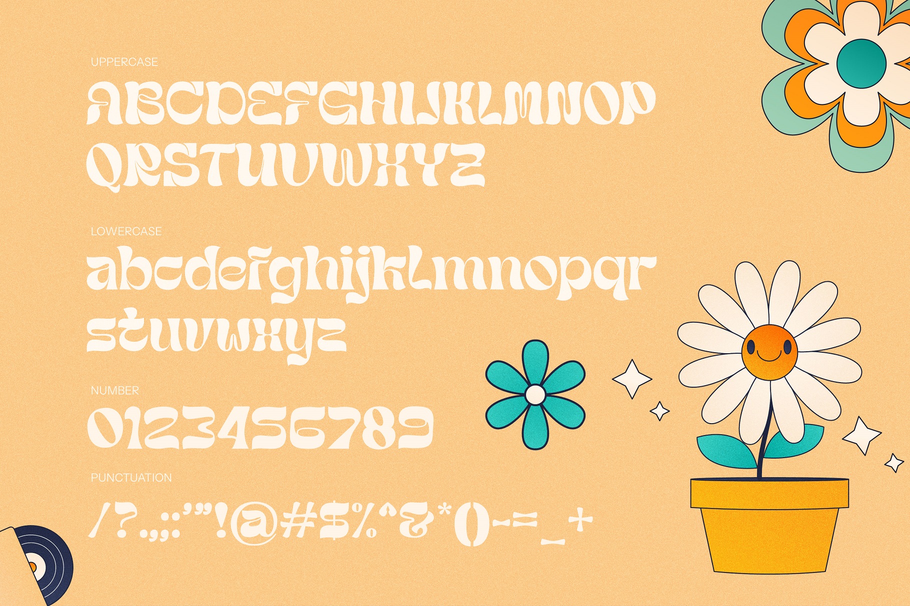 Chole Retro Display Font by Graphicxell