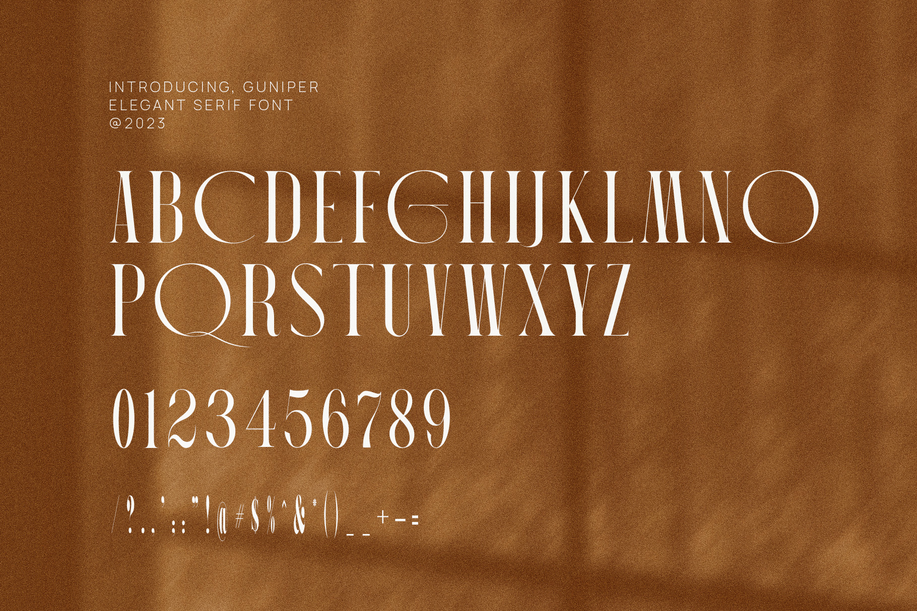 Guniper Serif Font by Graphicxell