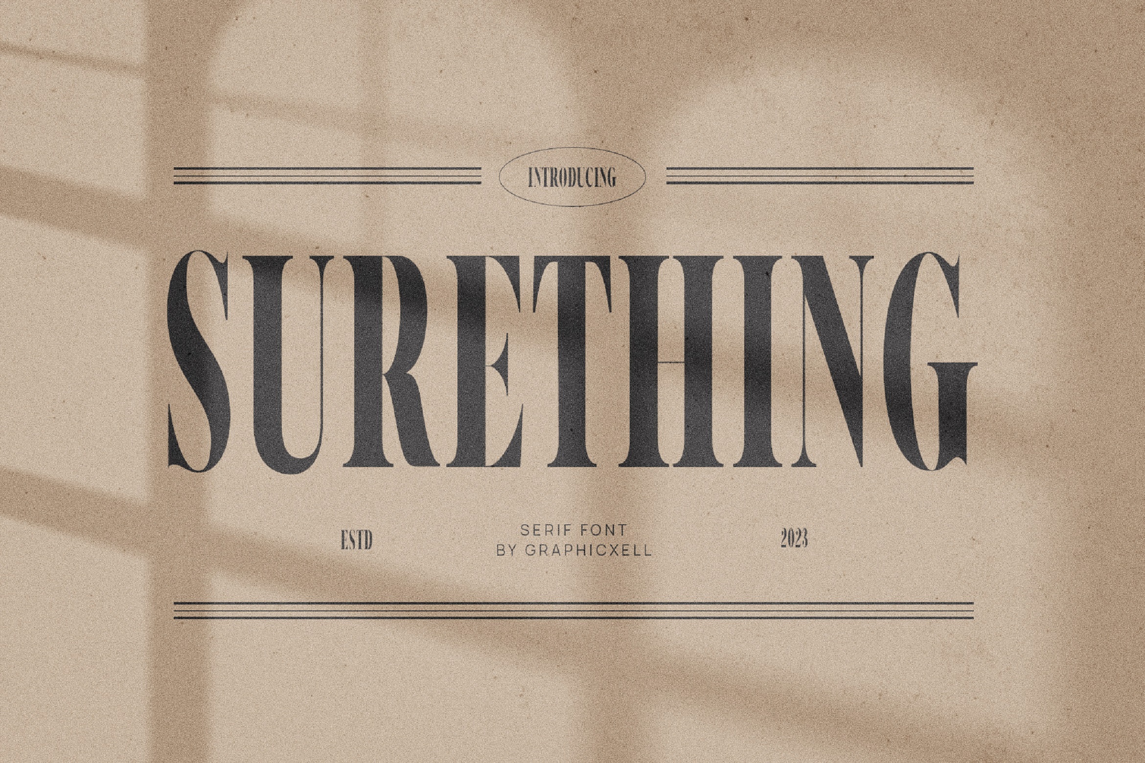 Sure Thingk Font by Graphicxell