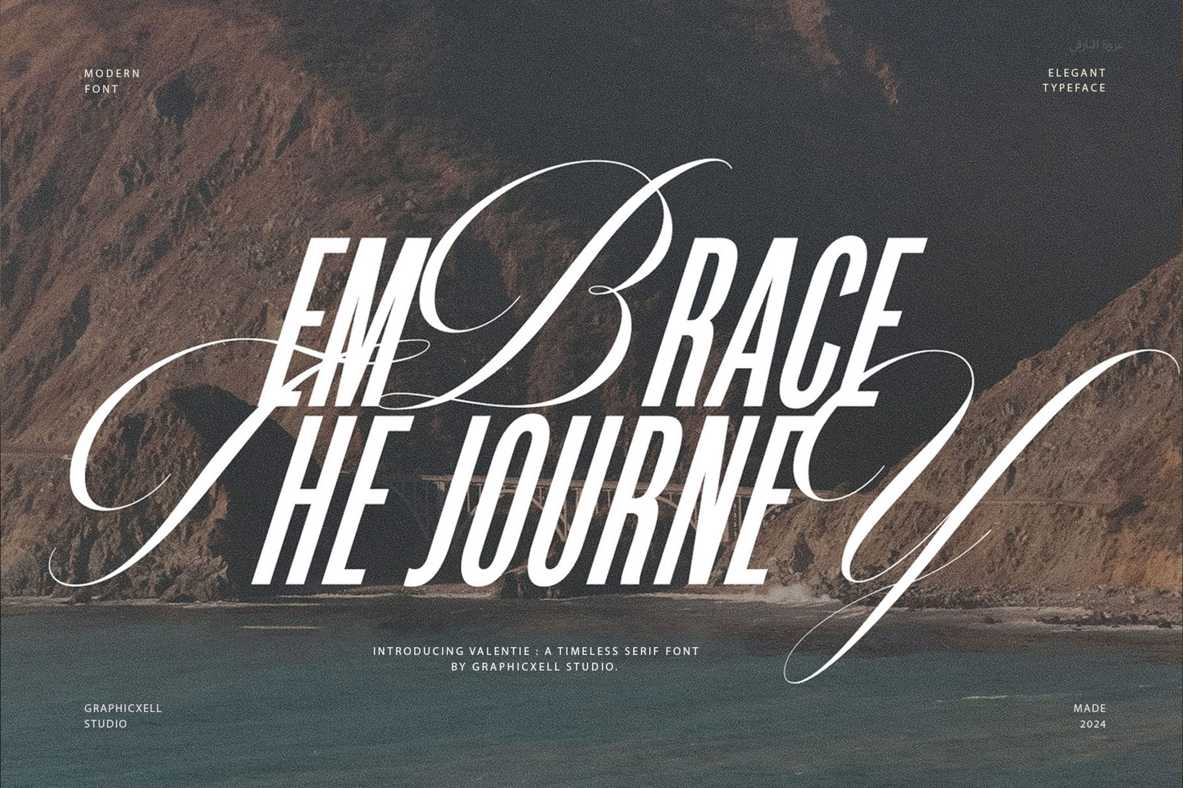 Embrace The Journey Elegant Serif Font by Graphicxell