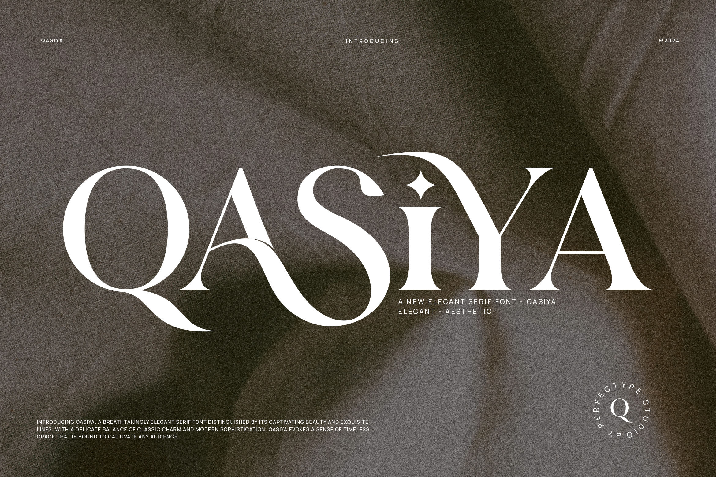 Qasiya Elegant Serif Font - By Perfectype
