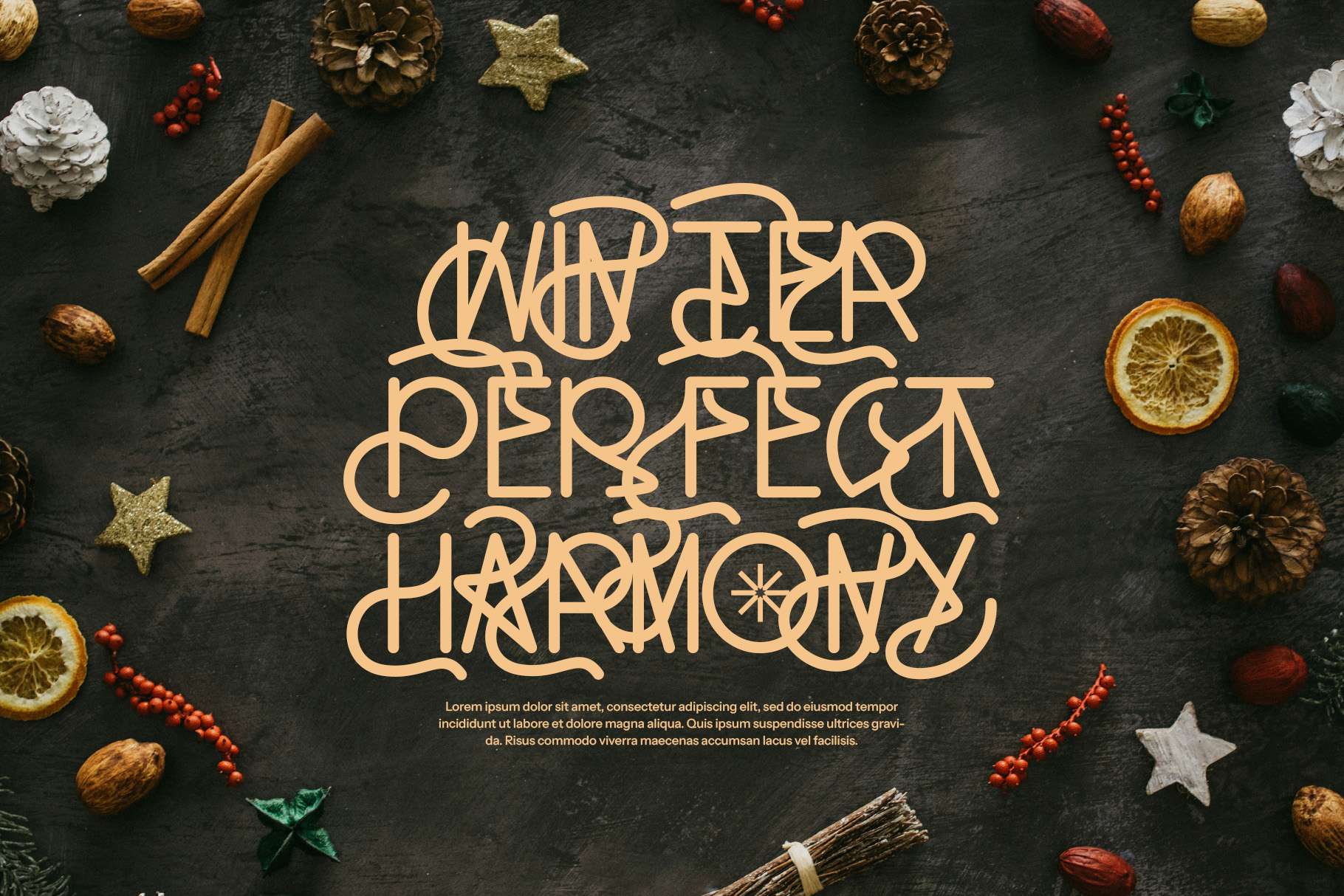 Winter Holiday Display Font - By Graphicxell