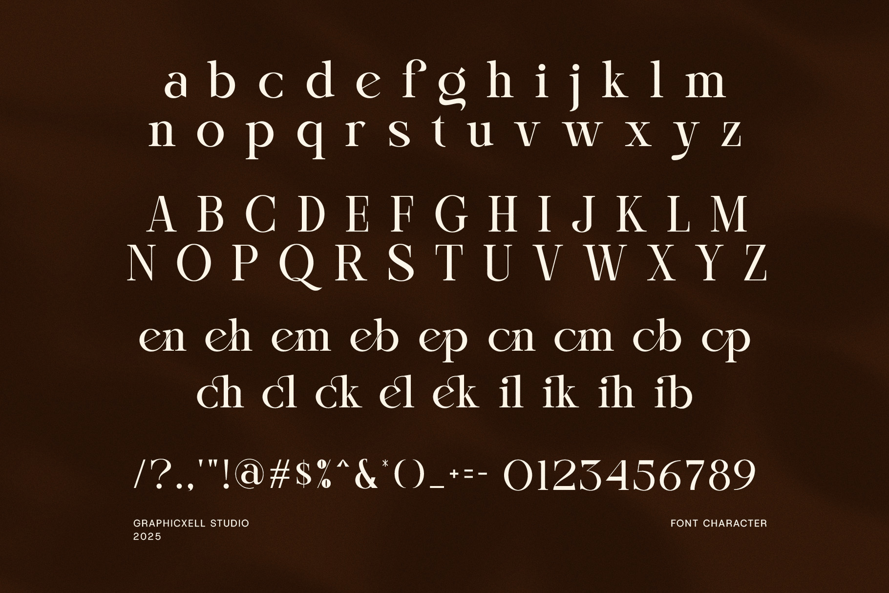 Encho Modern Serif Font By Graphicxell