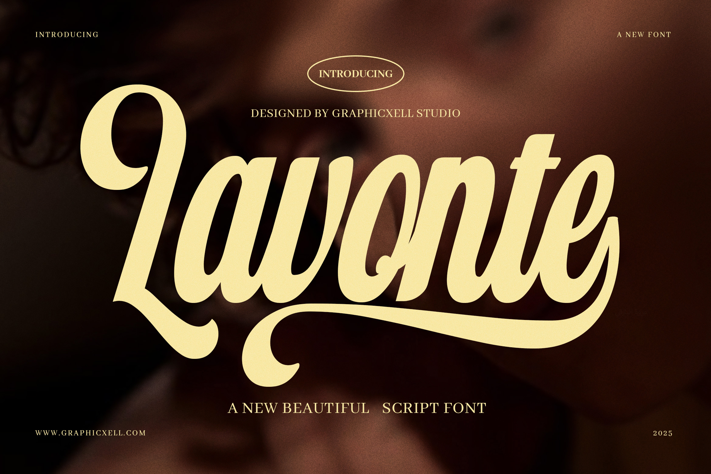 Lavonte Vintage Script Font By Graphicxell